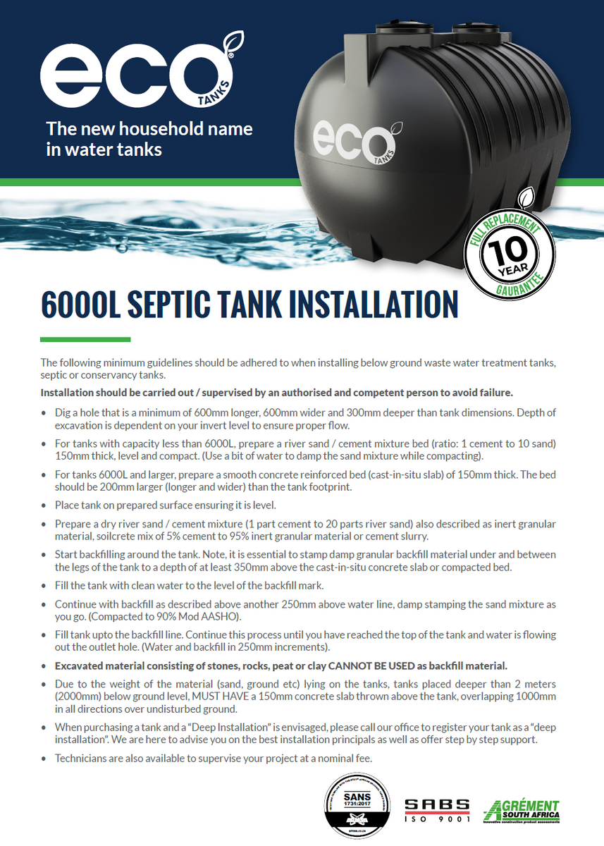 6000lt Eco Conservancy Tank – For the Farmer