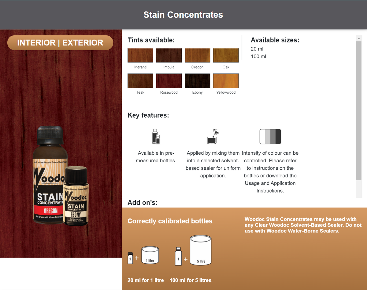 Woodoc Stain Concentrates – For the Farmer